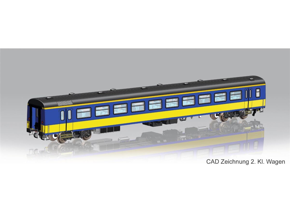 Piko 97631 - H0 Personenwagen ICR 2. Kl. NS IV, 60,12